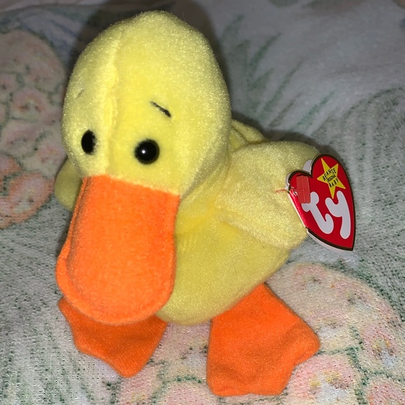 Ty | Toys | For 10 Beanie Babies Quackers The Yellow Duck 19931994 ...